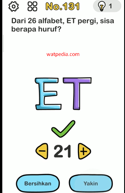 Lengkap Ada Video, Brain Out Level 131 Dari 26 Alfabet, ET Pergi, Sisa ...