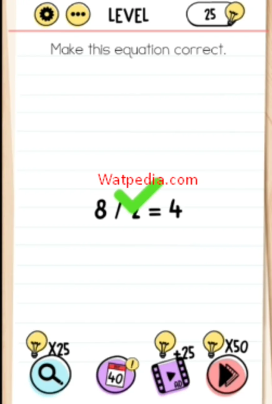 Brain Test Level 82 Make This Equation Correct