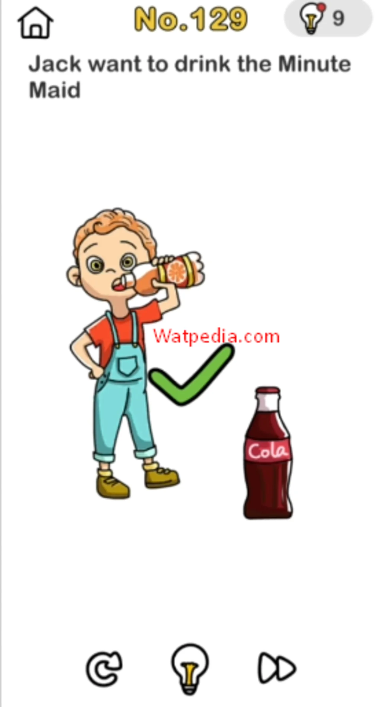 BRAIN OUT Level 129 JACK WANT TO DRINK THE MINUTE MAID ️ ️ ️