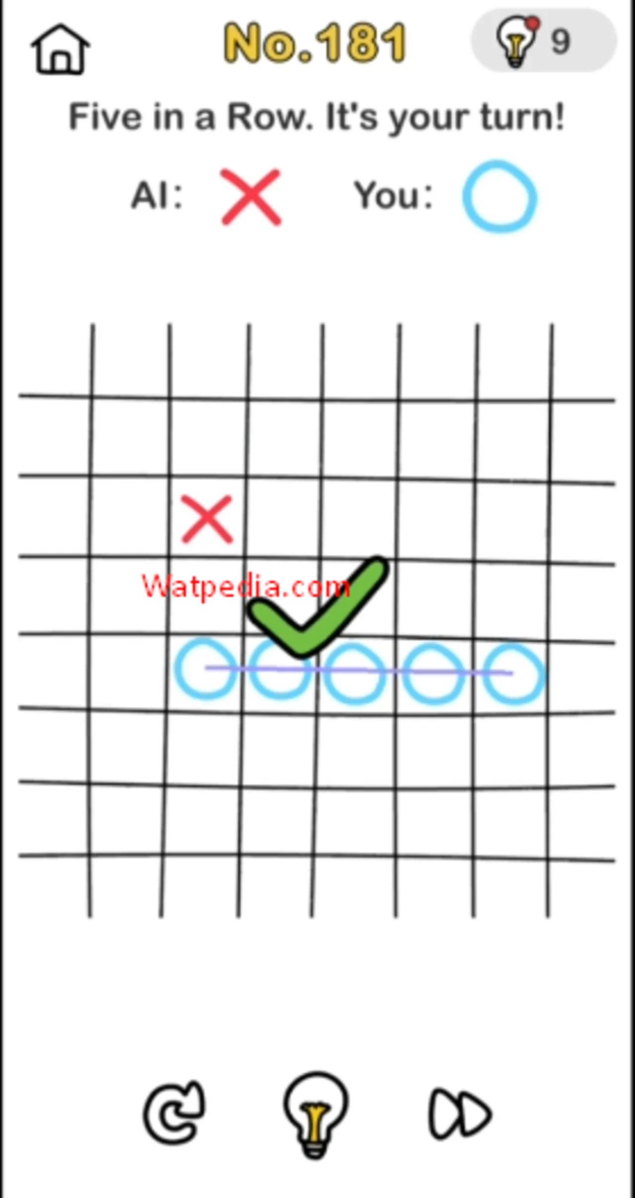 BRAIN OUT Level 181 FIVE IN THE ROW. ITS YOUR TURN